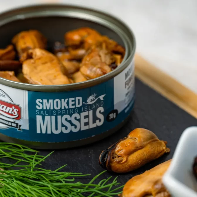 Smoked Saltspring Island Mussels - St. Jean's