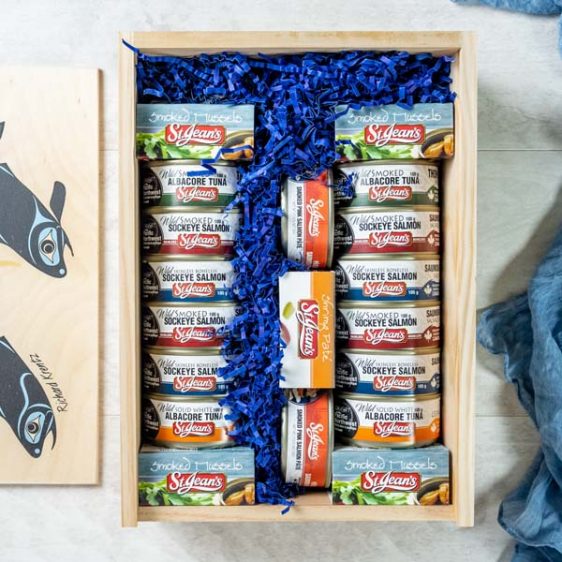 Large Wooden Gift Box | Salmon - St. Jean's